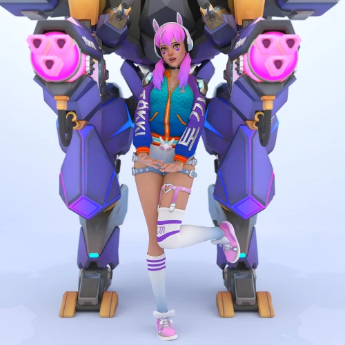 EDM for D.Va 2 and Tokki for Genesis 8 Female › daz studio