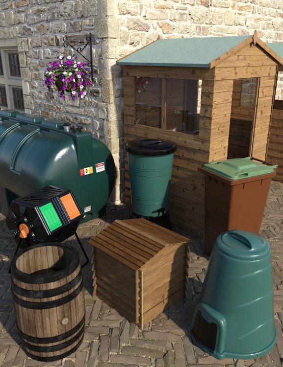 Garden Containers › daz studio
